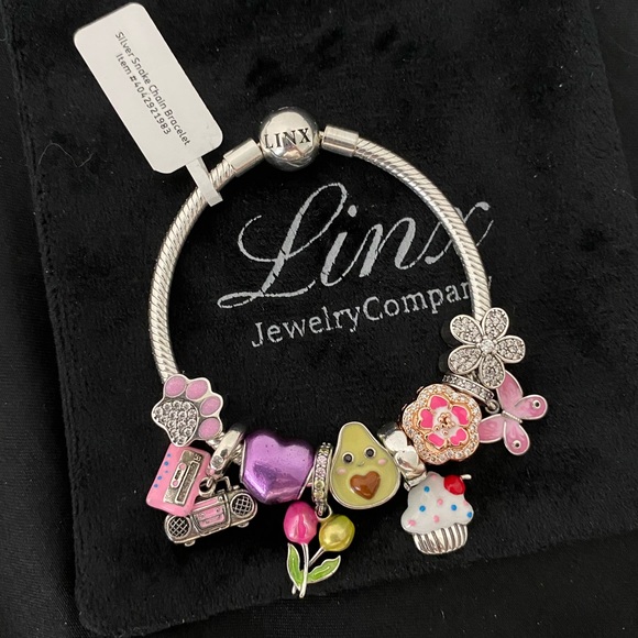 Linx | Jewelry | Linx Snake Chain Bracelet With Multicolored Themed ...